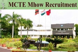 MCTE Mhow Recruitment 2023 - मध्य प्रदेश मिलिट्री कॉलेज महू में विभिन्न ...