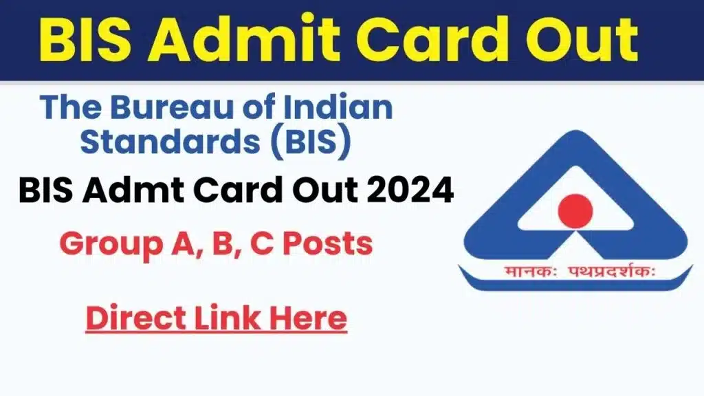 BIS Various Post Admit Card 2024 - MP Career